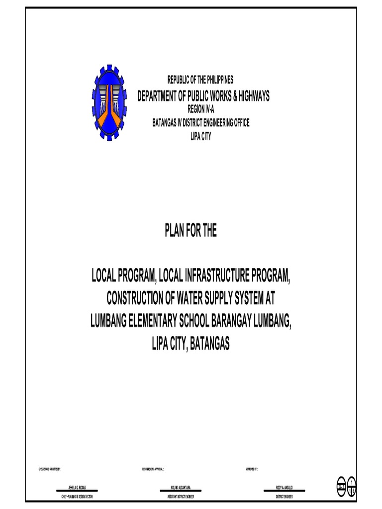 Water Tank PLAN | PDF