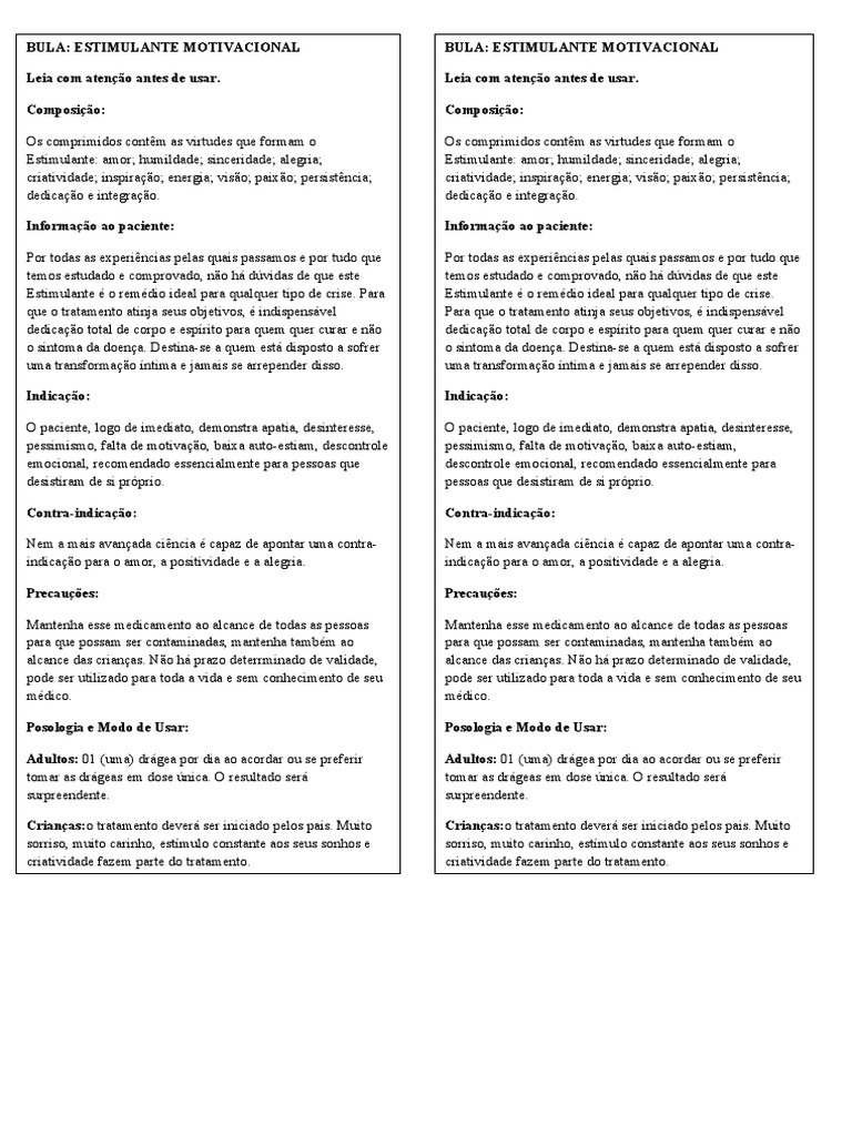 Bula Motivex | PDF | Amor | Medicina Clínica