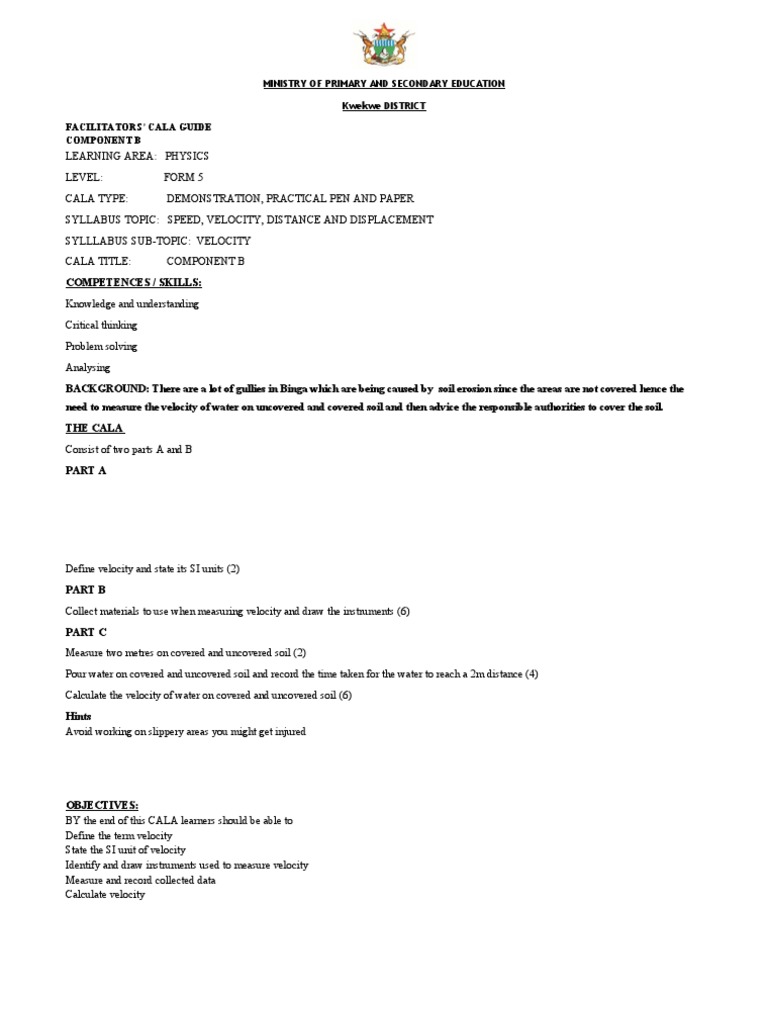 Physics Component B | PDF