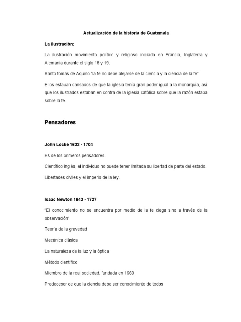 Actualización De La Historia De Guatemala Pdf