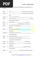 Pandiwa Activity Sheets | PDF