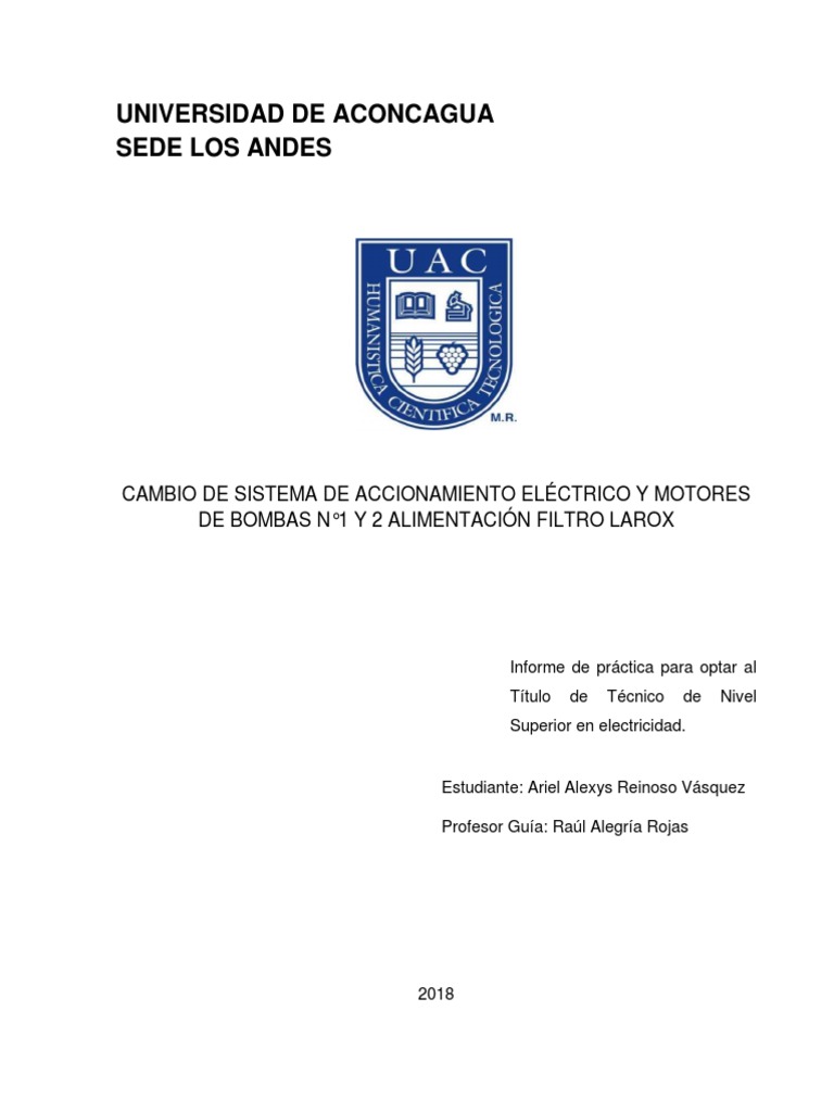 Informe De Practica Ariel Reinoso Descargar Gratis Pdf Corriente