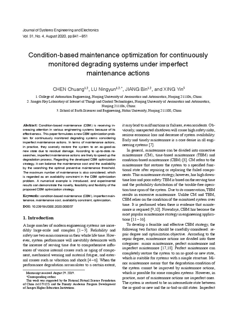 Condition-Based Maintenance Optimization For Continuously Monitored Degrading Systems Under ...