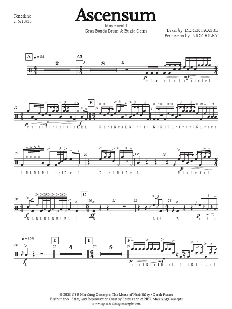 ' Ascensium Part 1 (Gran Banda 2023) - Tenorline | PDF