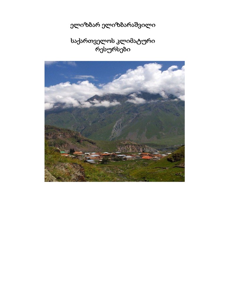 Saqartvelos - Klimaturi - Resursebi | PDF