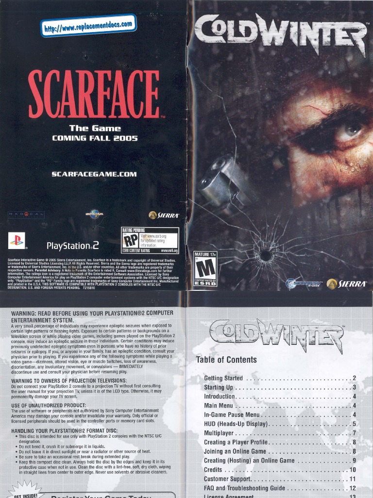 Cold Winter - Manual - PS2 | PDF