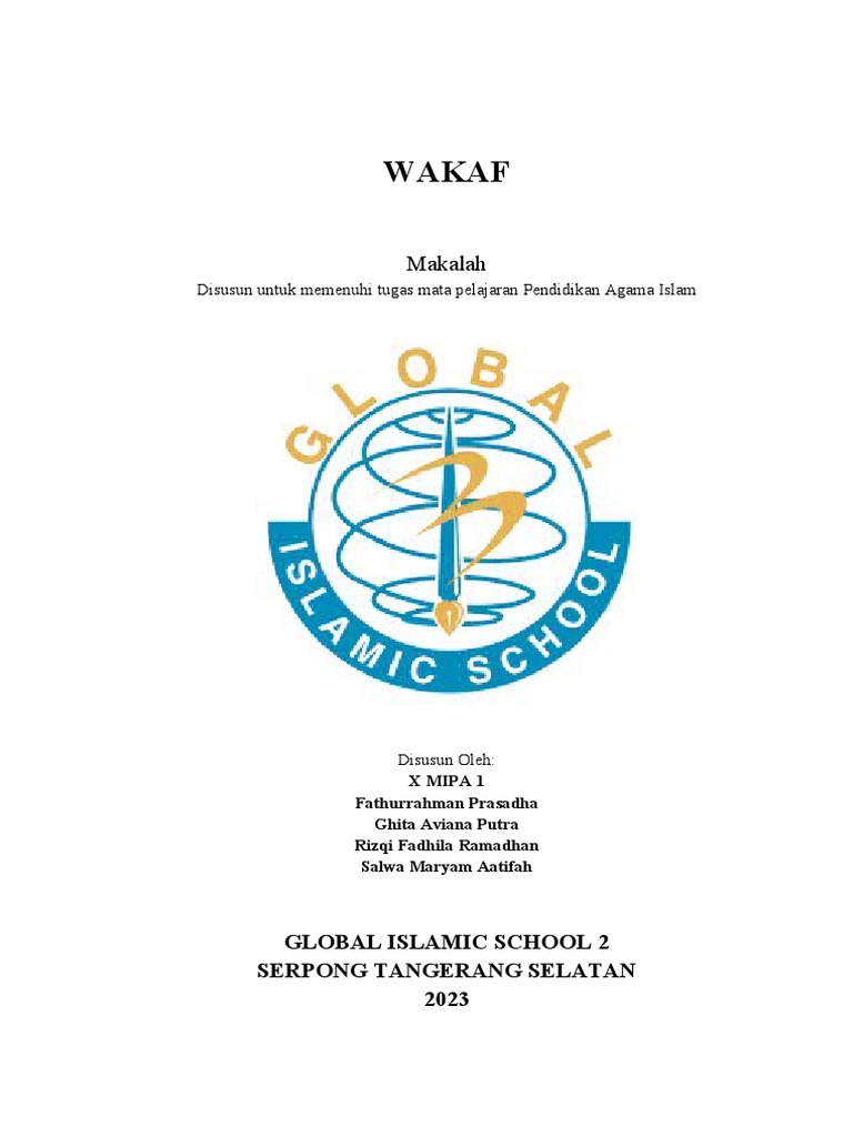 Makalah Wakaf | PDF