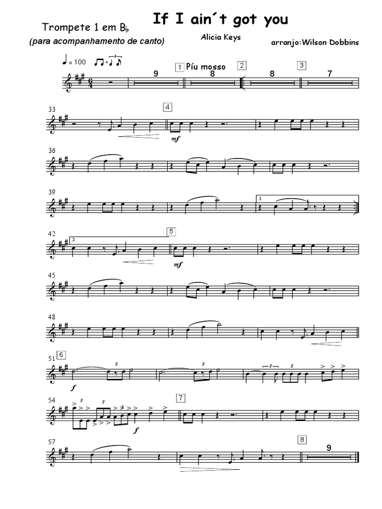 If I Ain T Got You - v2 - Trumpet in BB 1 | PDF