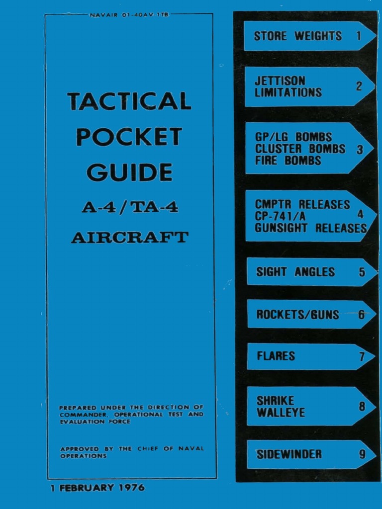 Douglas A-4 - TA-4 Tactical Pocket Guide | PDF