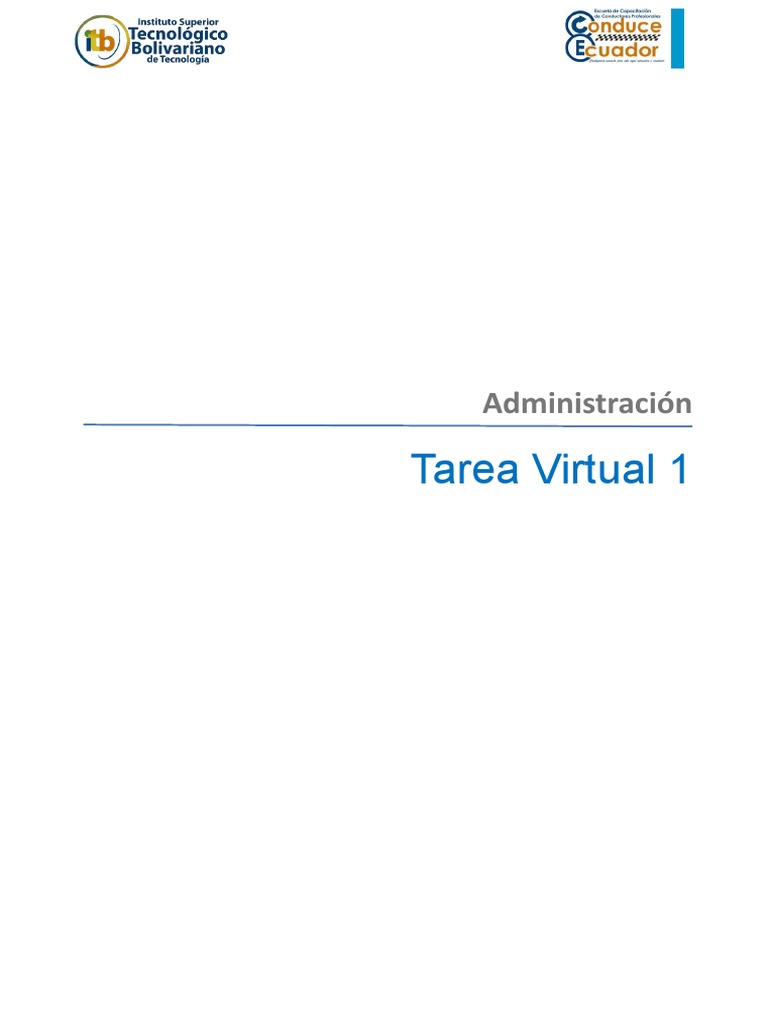 Tarea Virtual 1. La Administracion y El Proceso | PDF | Evaluación