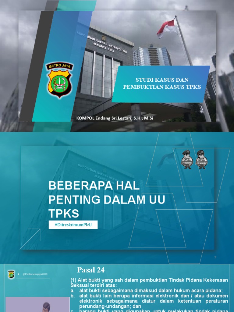 Studi Kasus Dan Pembuktian Kasus TPKS | PDF