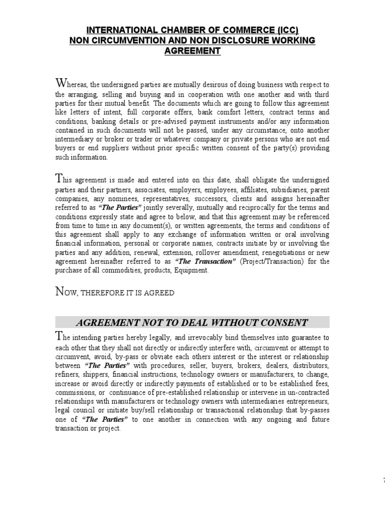 Ncnda - Plantilla Ingles | PDF | Business | Law