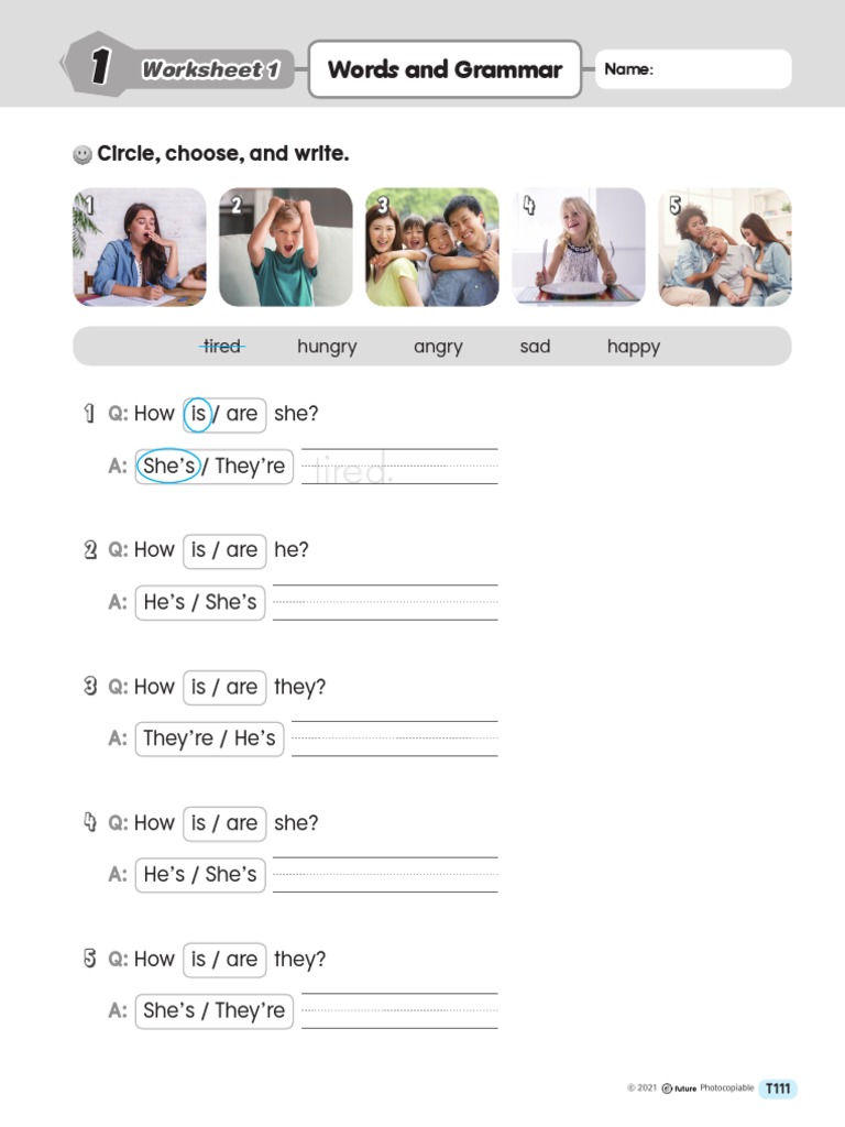 Let - S Smile 2 - Worksheet - Unit 1 | PDF