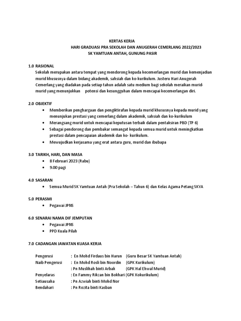 Kertas Kerja HAC 22 Dan 23 | PDF