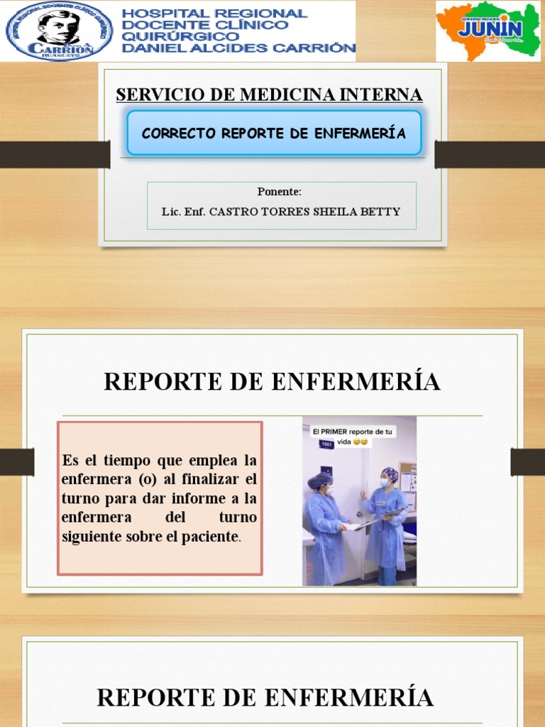 reporte de enfermeria | PDF