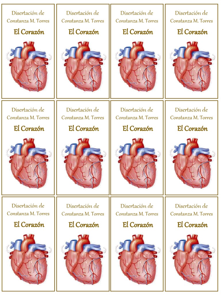 recuerdo de disertación El Corazón.2 | PDF