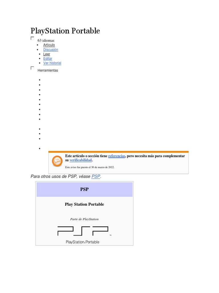 PlayStation Portable | PDF