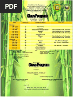Sample-Class Program and Teachers Program | PDF | Educational Organizations | Educational ...