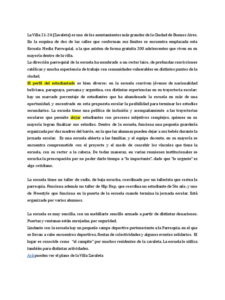 Escenario 3-Villa Zavaleta, CABA | PDF