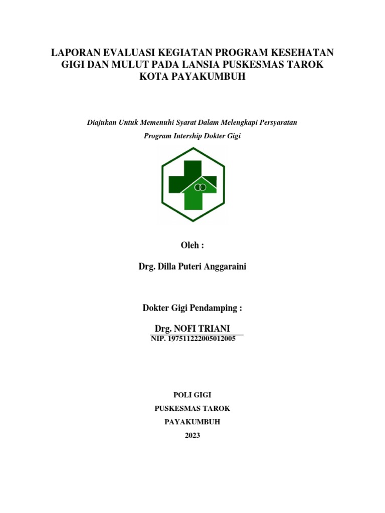 Evaluasi Program Kesehatan Lansia | PDF
