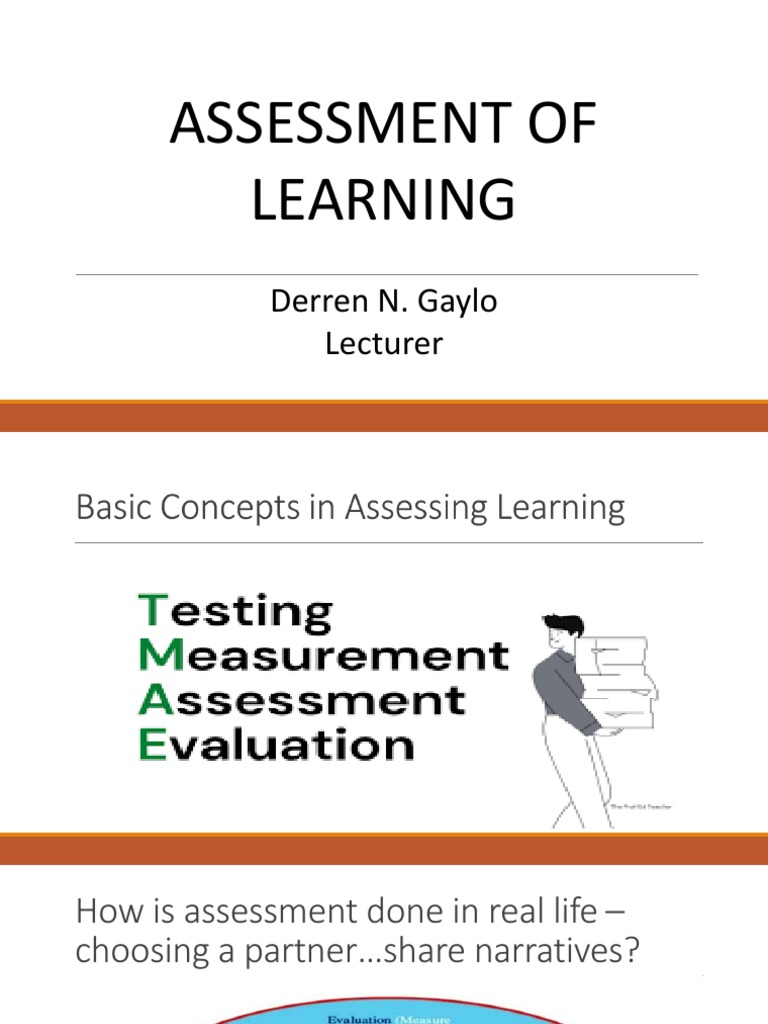 Understanding Learning Assessment Methods | PDF