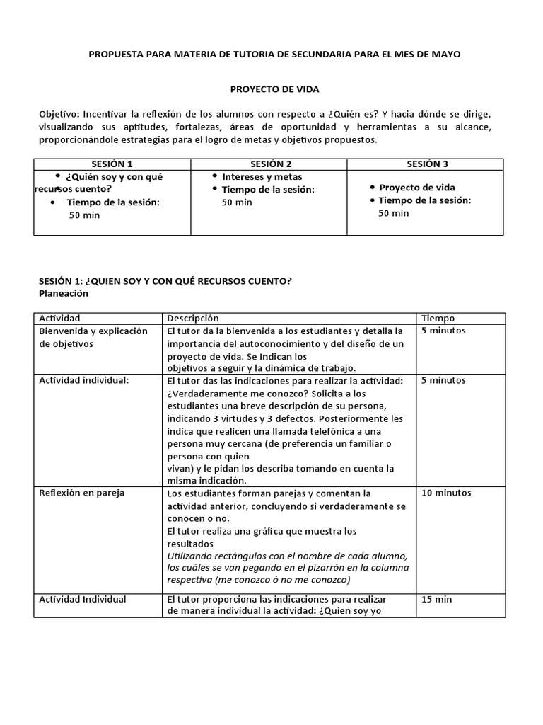 Proyecto de Vida | PDF Proyecto de Vida | PDF