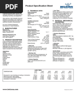 Belzona 1212 Specification Sheet | PDF | Density | Pascal (Unit)