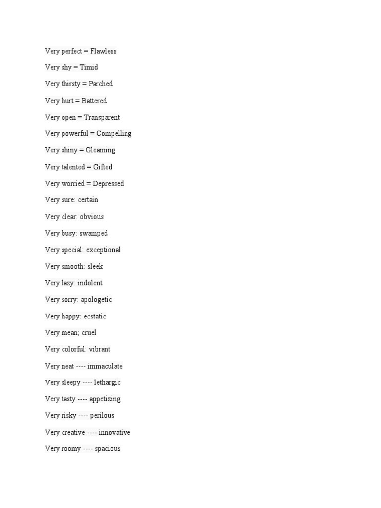 Advanced Vocabulary | PDF