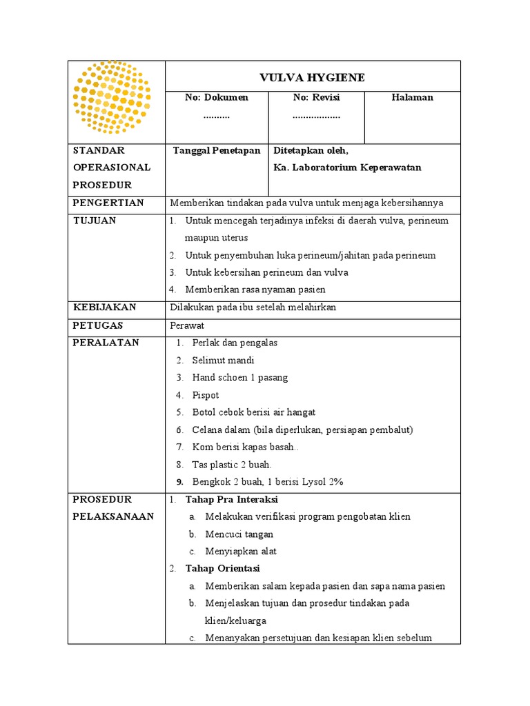 Dops Vulva Hygiene (Ahmad Riadi) | PDF | Kesehatan Holistik | Sains ...
