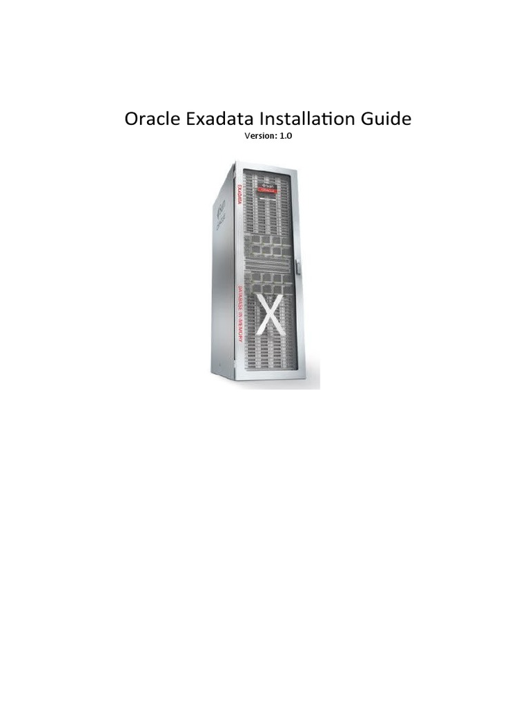Exadata Installation Guide Pdf