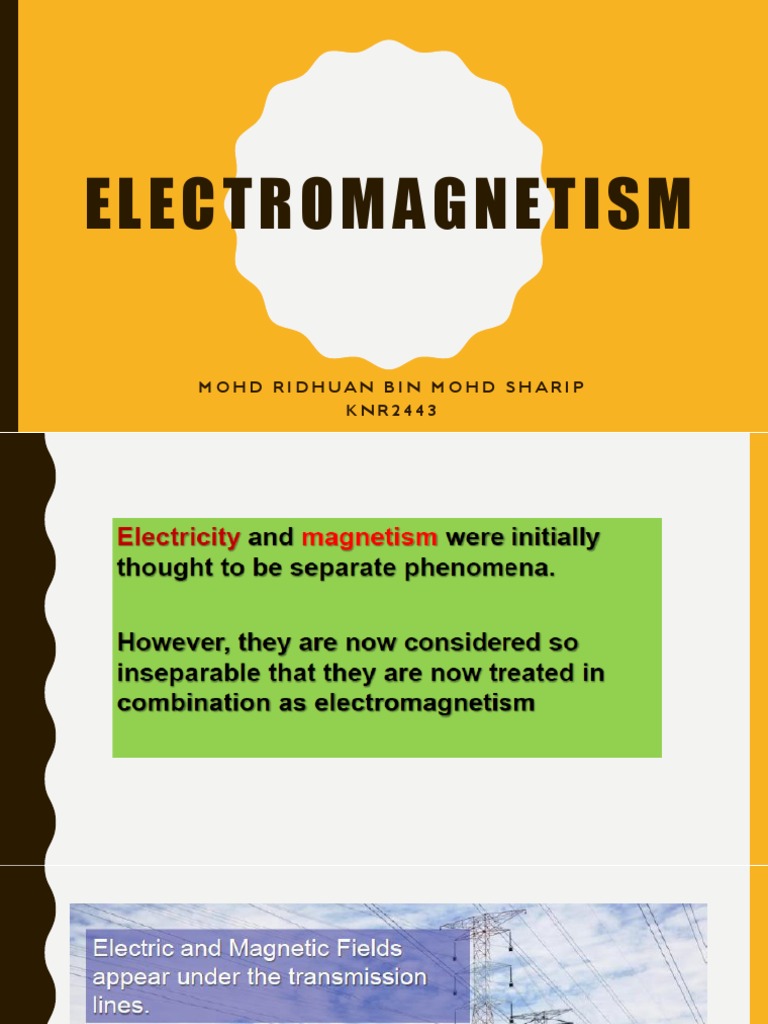 Understanding Electromagnetism Basics | PDF | Magnetic Field | Inductor