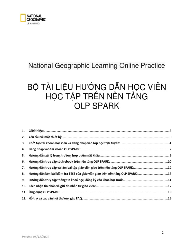 Vietnamese OLP User Guide Secondary Student v1 | PDF