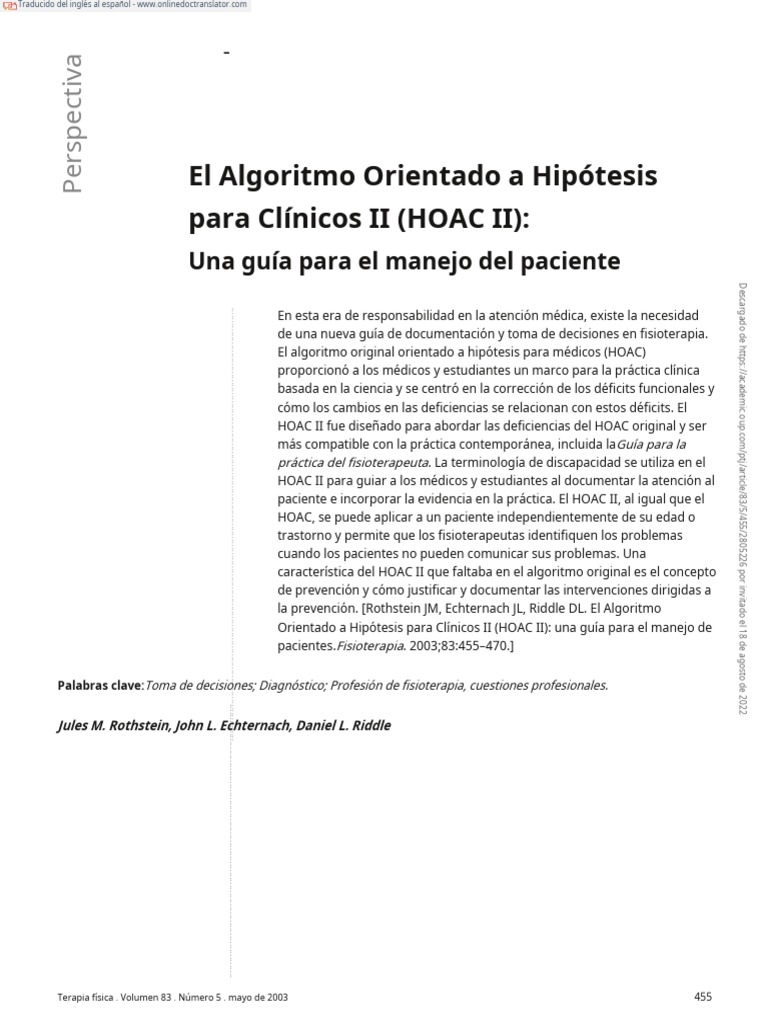 HOAC II - En.es | PDF