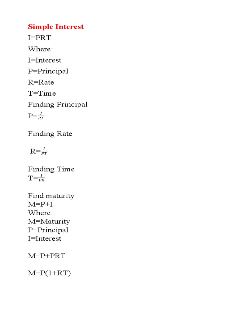 Investment Formula Mathematics | PDF | Present Value | Interest