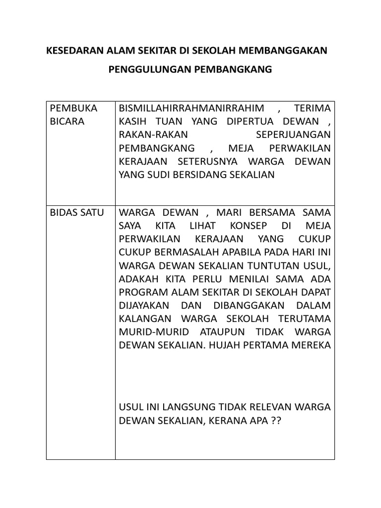 Kesedaran Alam Sekitar di Sekolah | PDF
