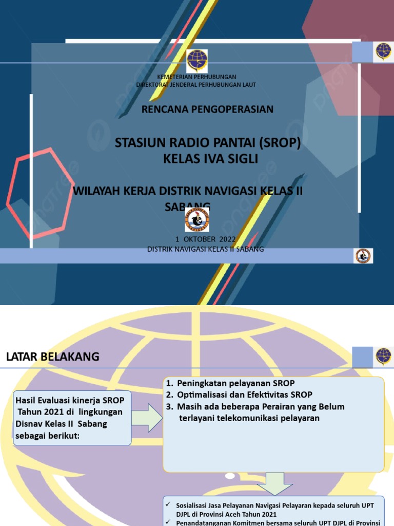 Rencana Pengoperasian SROP SIGLI | PDF