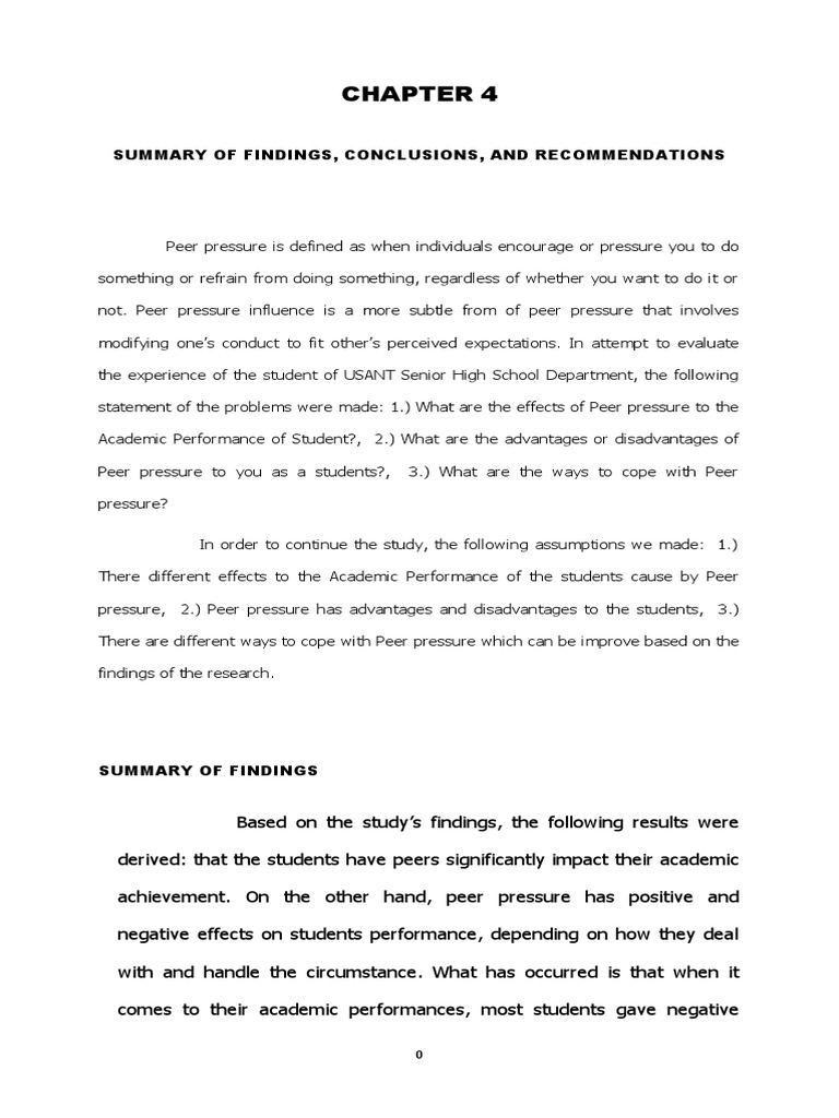 Effects of Peer Pressure on Students | PDF | Psychology | Behavioural Sciences