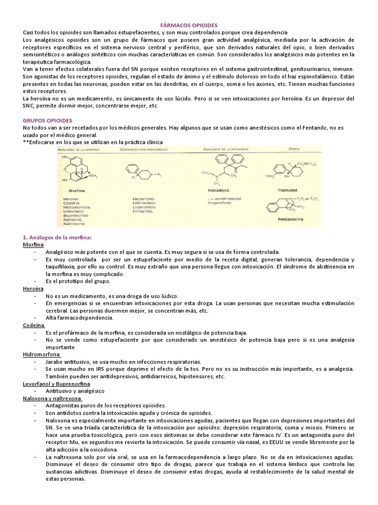 Opioides | PDF | Analgésico | Opioide