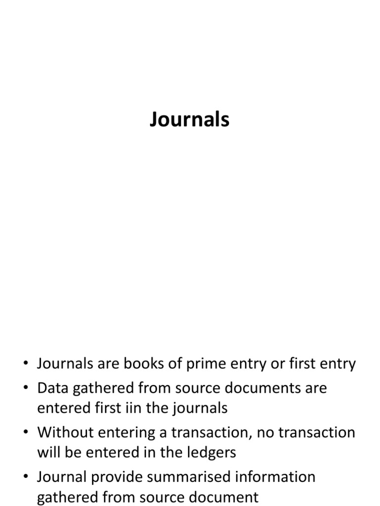 Source Documents for Accounting Journals | PDF | Debits And Credits ...
