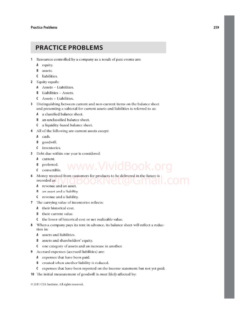 Balance Sheets | PDF