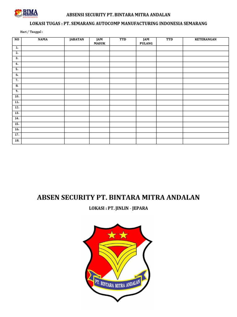 Form Absen Sami | PDF | Bisnis | Komputer