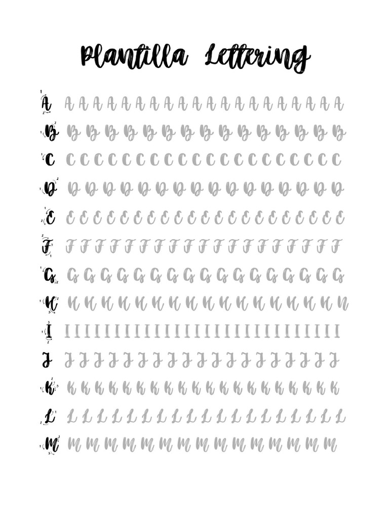 Abecedario Lettering | PDF