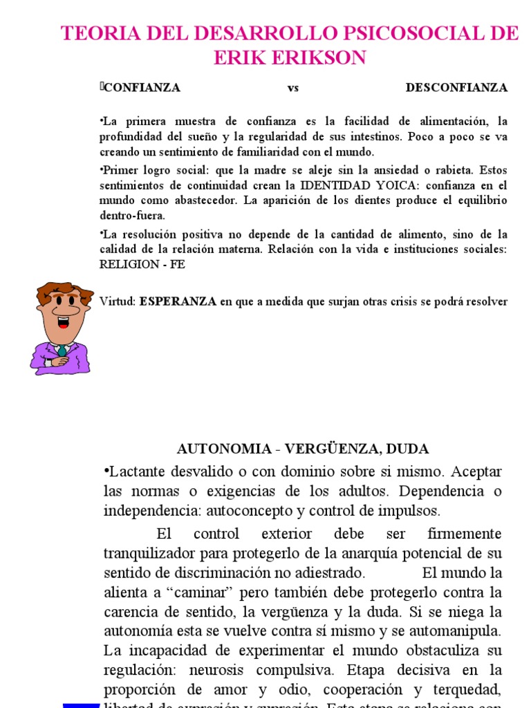 Teoria Del Desarrollo Psicosocial de Erik Erikson | PDF | Sicología | Ciencias del comportamiento