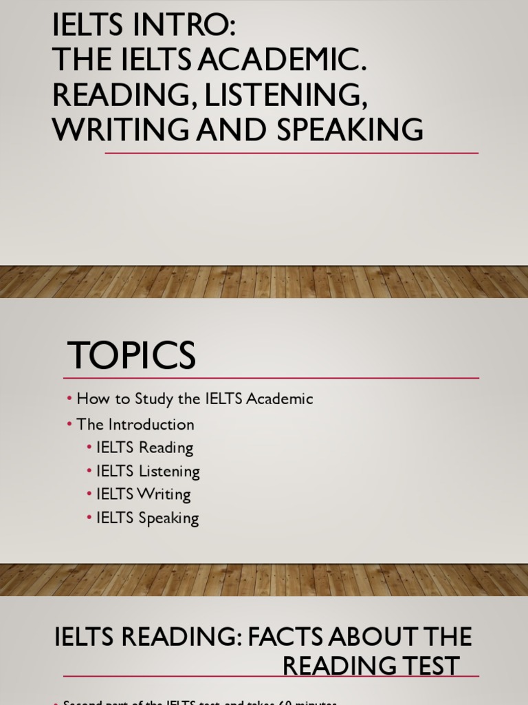 Ielts Introduction | PDF