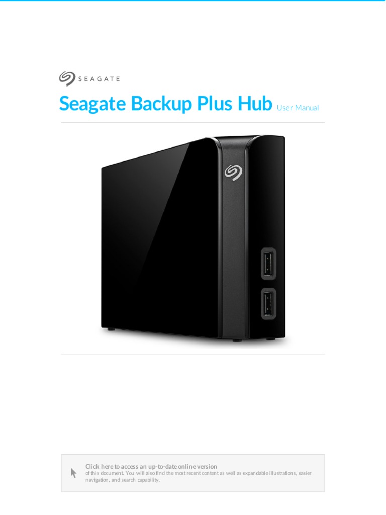 Seagate Backup Plus Hub Guide | PDF | Usb | File System