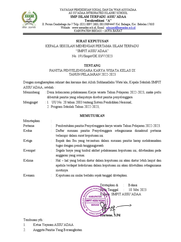 SK Karya Wisata | PDF