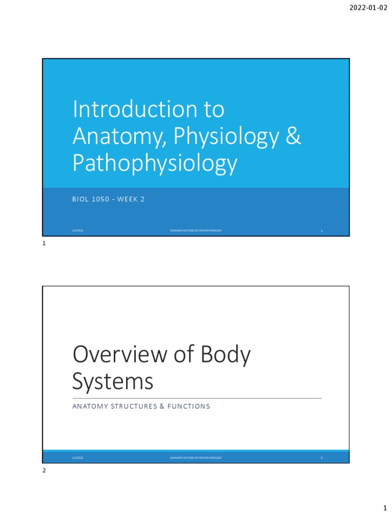 Introduction to Pathophysiology | PDF