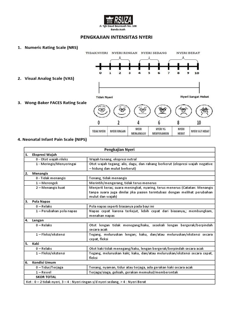 Pengkajian Intensitas Nyeri Laminating | PDF
