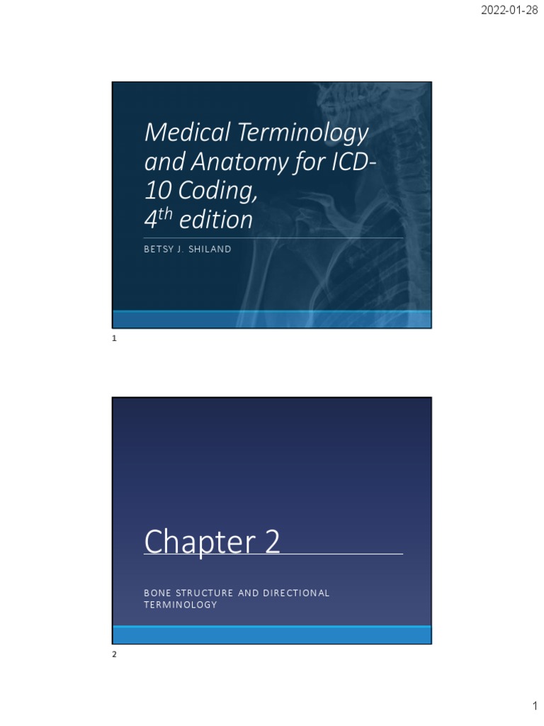 Chapter 2 - Bone Structure and Directional Terminology - Shiland | PDF ...