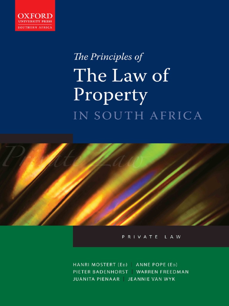 The Principles of The Law of Property in South Africa | PDF